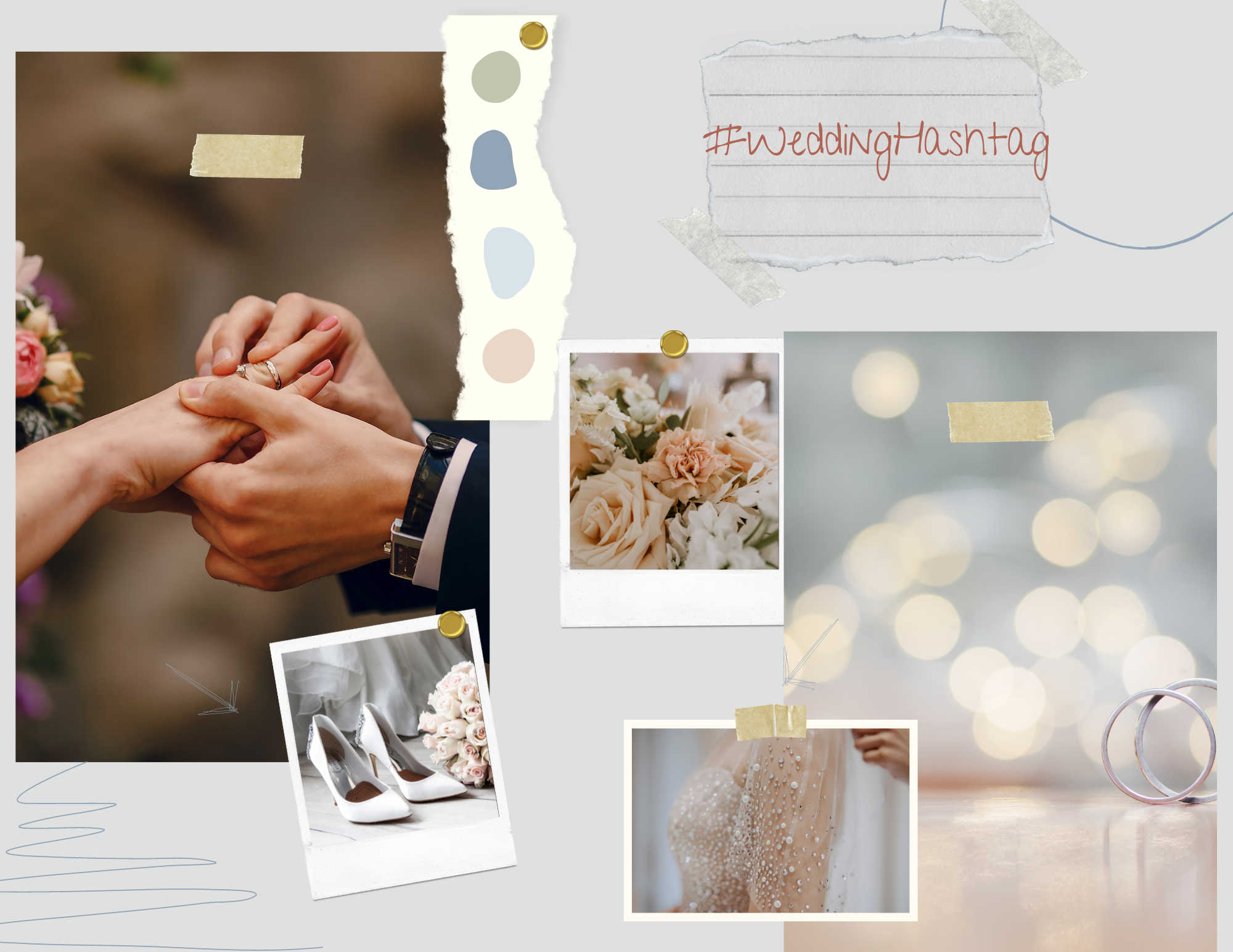 How to create a memorable wedding hashtag for your photos