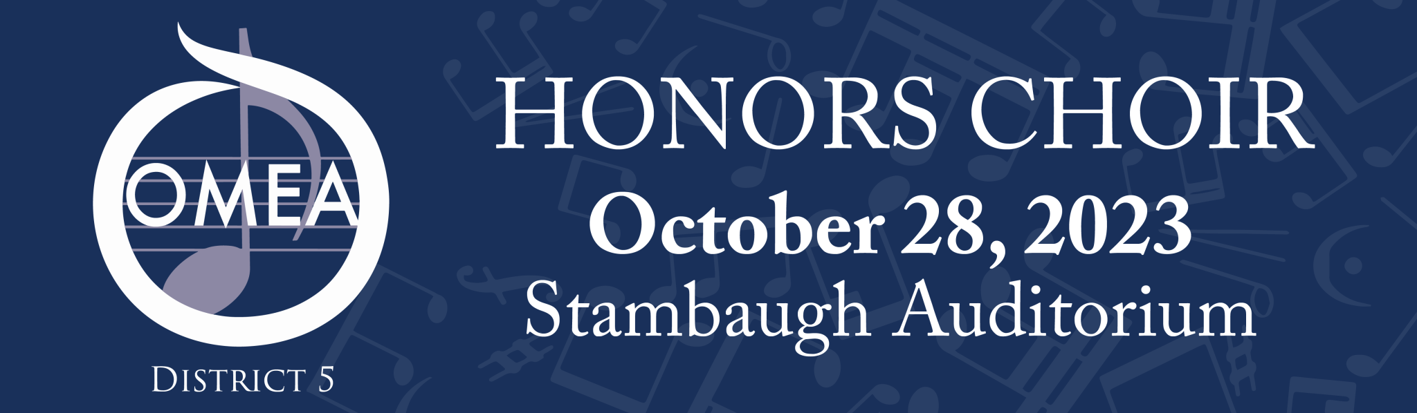 OMEA District 5 Honors Choir Concert | Stambaugh Auditorium